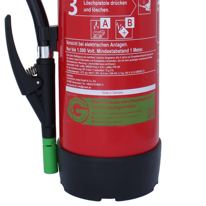 Schaumlöscher Jockel S 6 JX 34 GREEN 2.0, 6 Liter AB | RauchmelderShop Schaumlöscher Jockel S 6 JX 34 GREEN 2.0, 6 Liter AB | RauchmelderShop